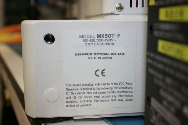 OLYMPUS MX50 현미경 판매 가격 #38755에 사용됨 > CAE에서 구매