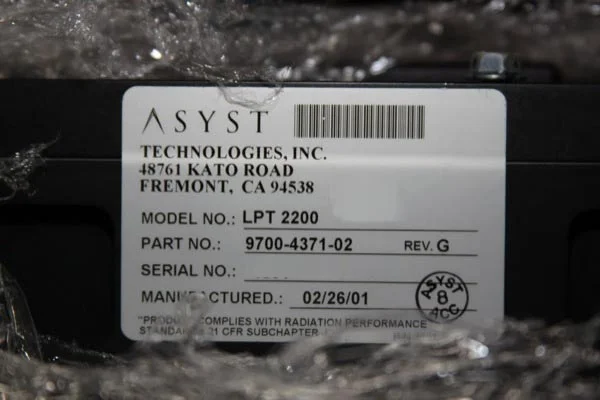 ASYST LPT 2200 Wafer Handler used for sale price #9014837, 2000 > buy ...