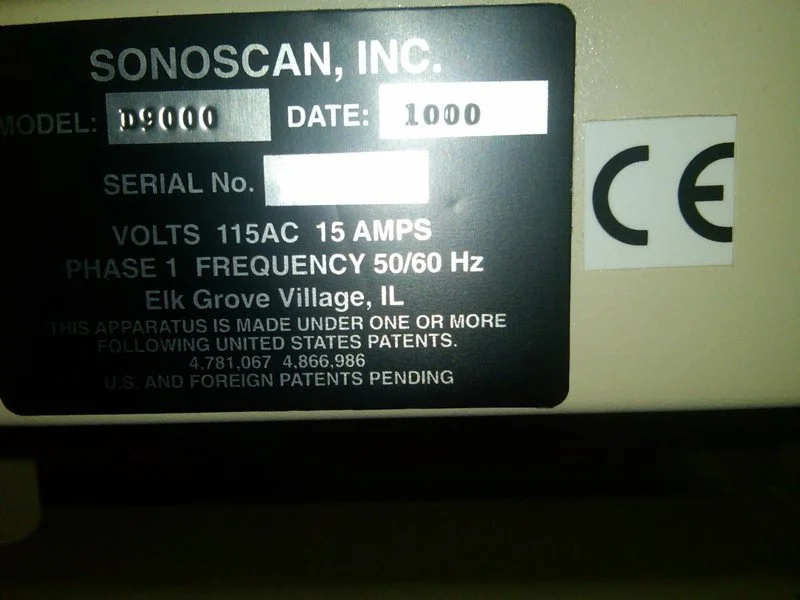 SONOSCAN D-9000 현미경 판매 가격 #293597409에 사용됨 > CAE에서 구매