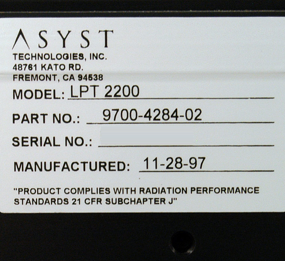 ASYST LPT 2200 Wafer Handler used for sale price #166800, 1997 > buy ...