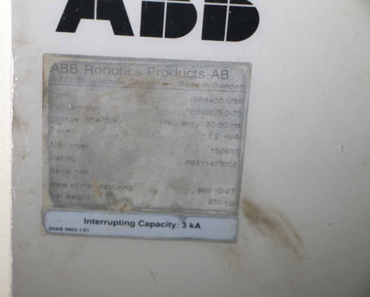 ABB IRB 6400 Handler used for sale price #293808428, 1999 > buy from CAE