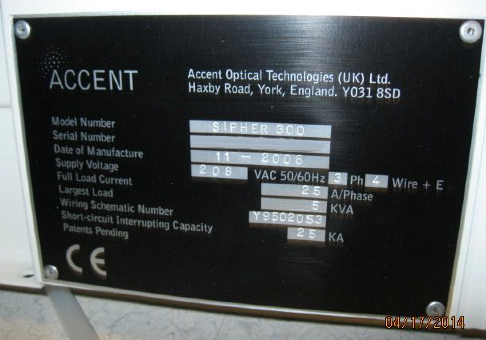 ACCENT SiPHER 300 Wafer Tester used for sale price #9059152 > buy from CAE
