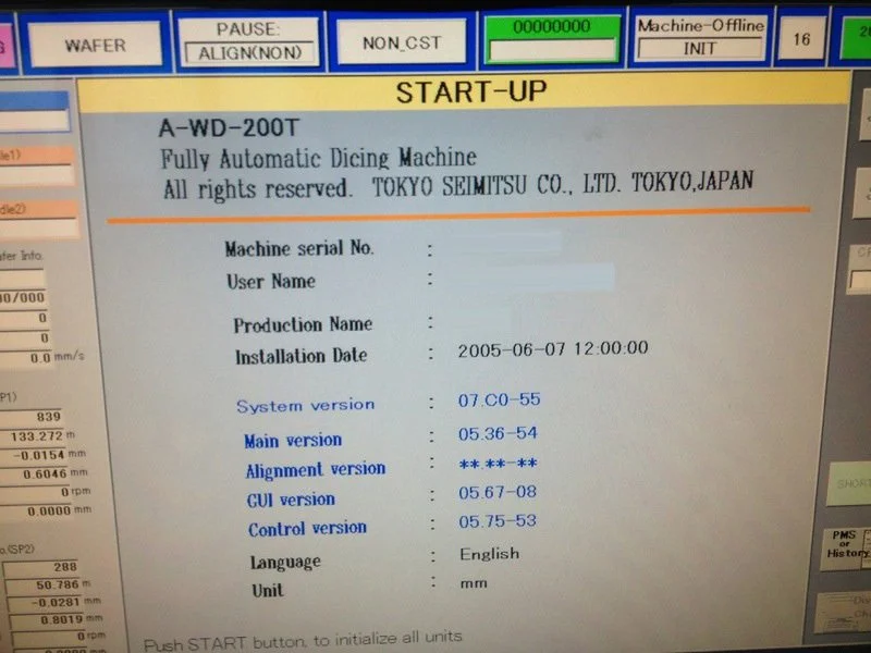 ACCRETECH / TSK AWD-200T Scriber / Dicer used for sale price #293633061 ...