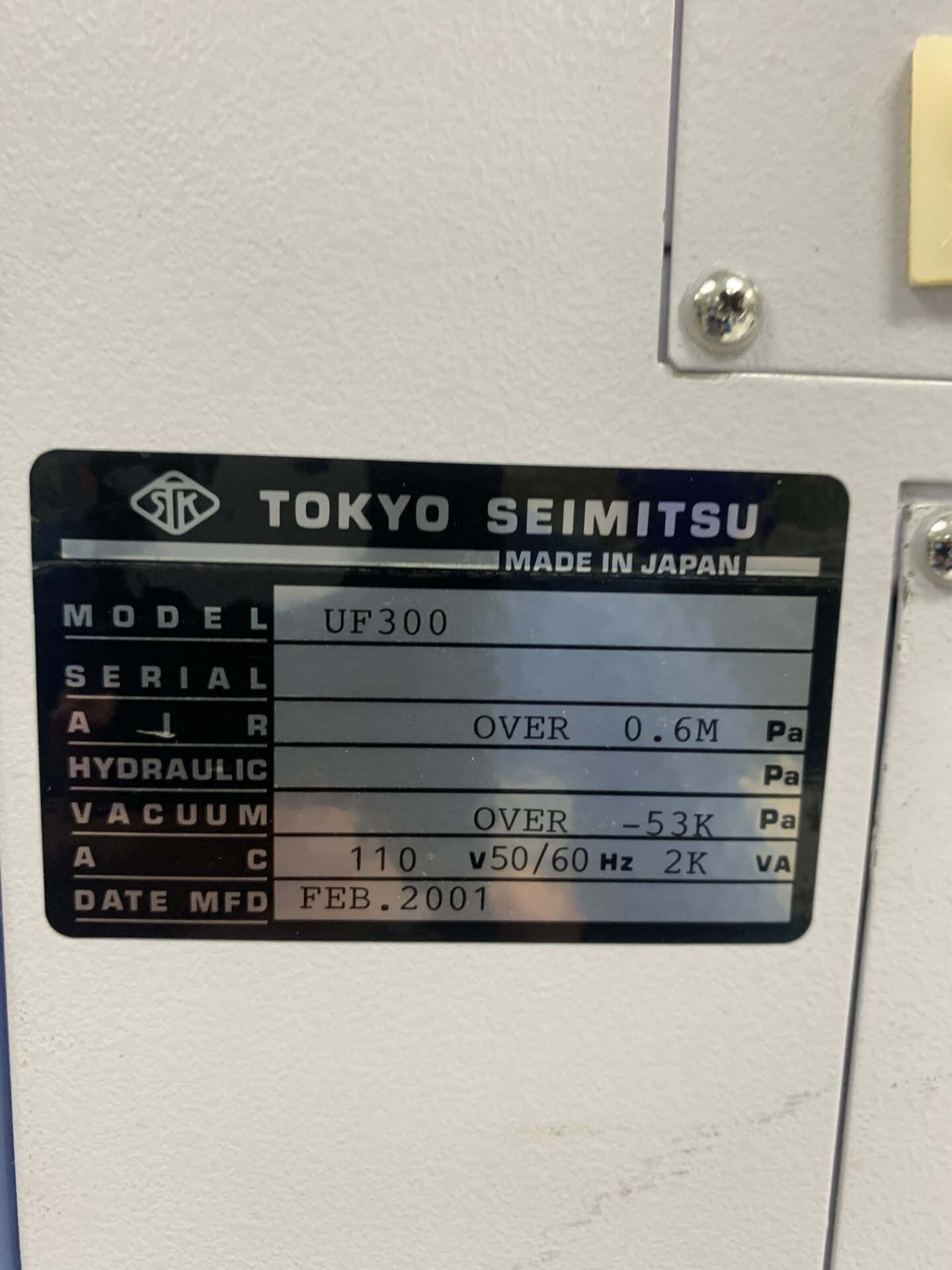 ACCRETECH / TSK UF 300 Prober used for sale price #293763792, 2001 > buy from CAE