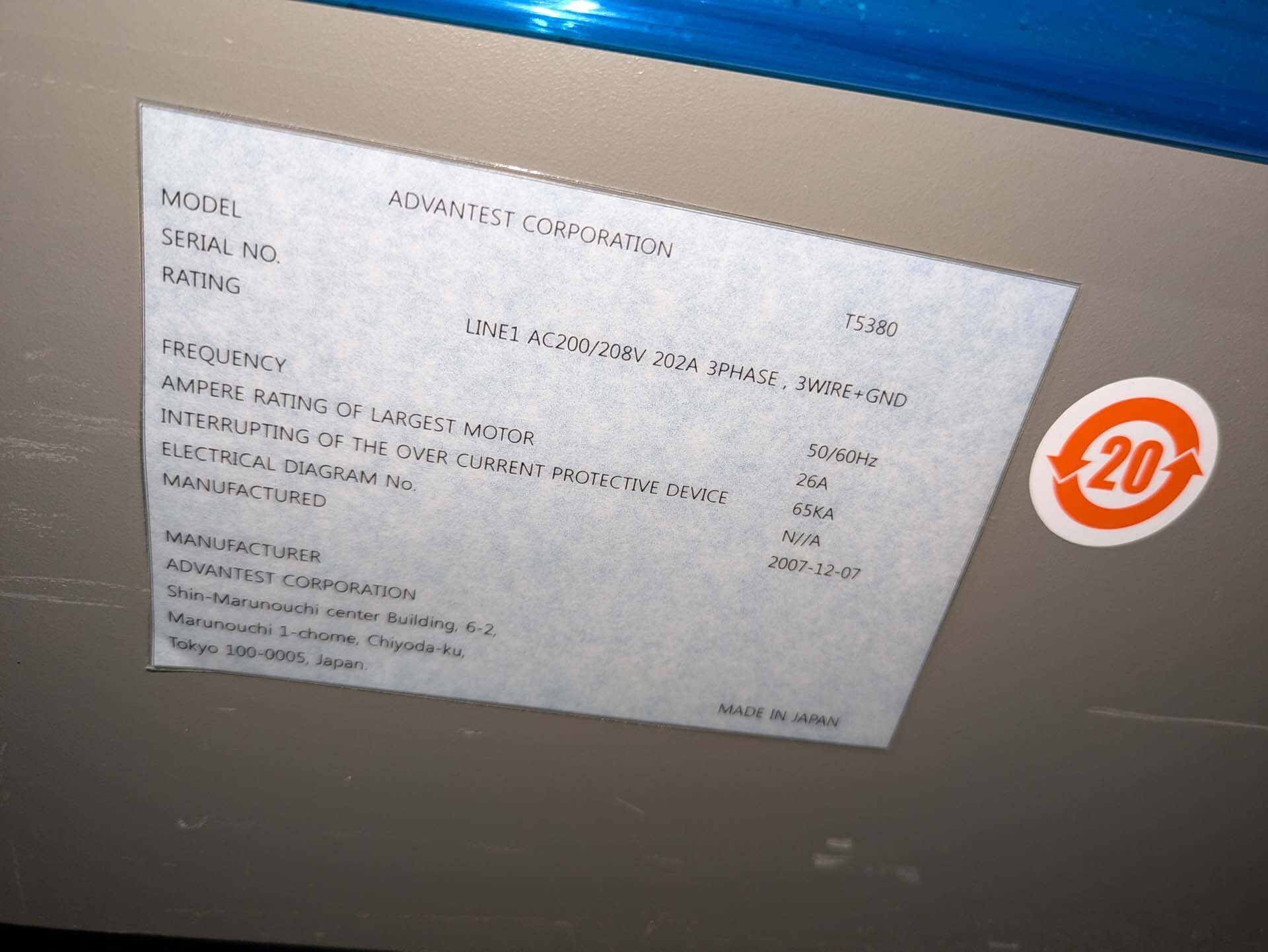 ADVANTEST T 5380 Final Testing Equipment used for sale price #293804667 ...