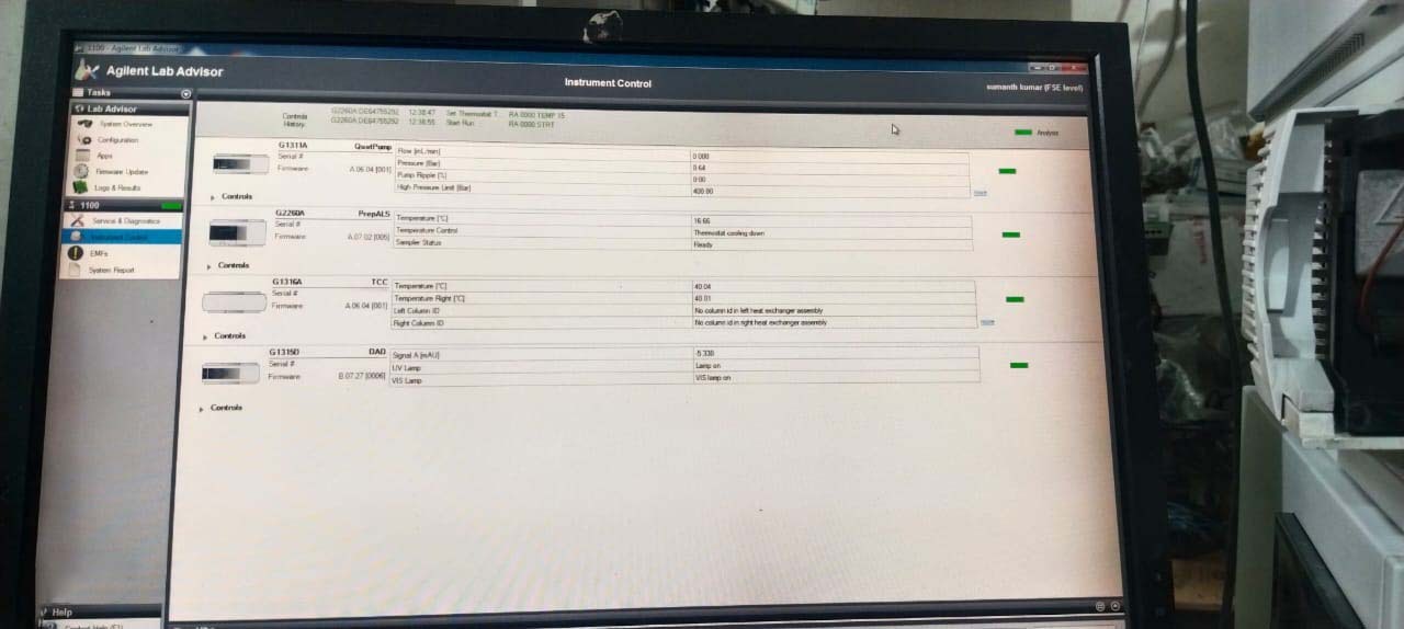 AGILENT / HP / HEWLETT-PACKARD / KEYSIGHT 1200 Spectrometer used for ...