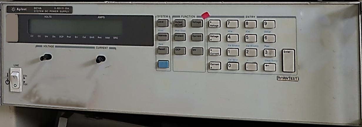 AGILENT / HP / HEWLETT-PACKARD / KEYSIGHT 6674A Power Supply used for ...