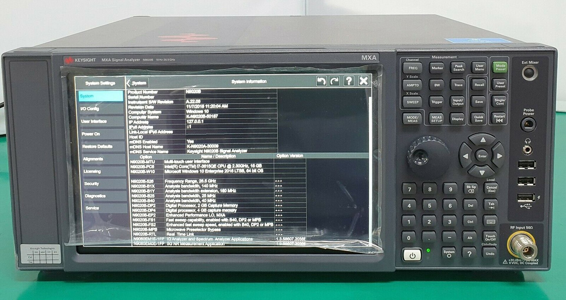 AGILENT / HP / HEWLETT-PACKARD / KEYSIGHT N9020B used for sale price ...