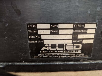 ALLIED HIGH TECH PRODUCTS MetPrep Wafer Grinder, Lapper & Polisher used ...