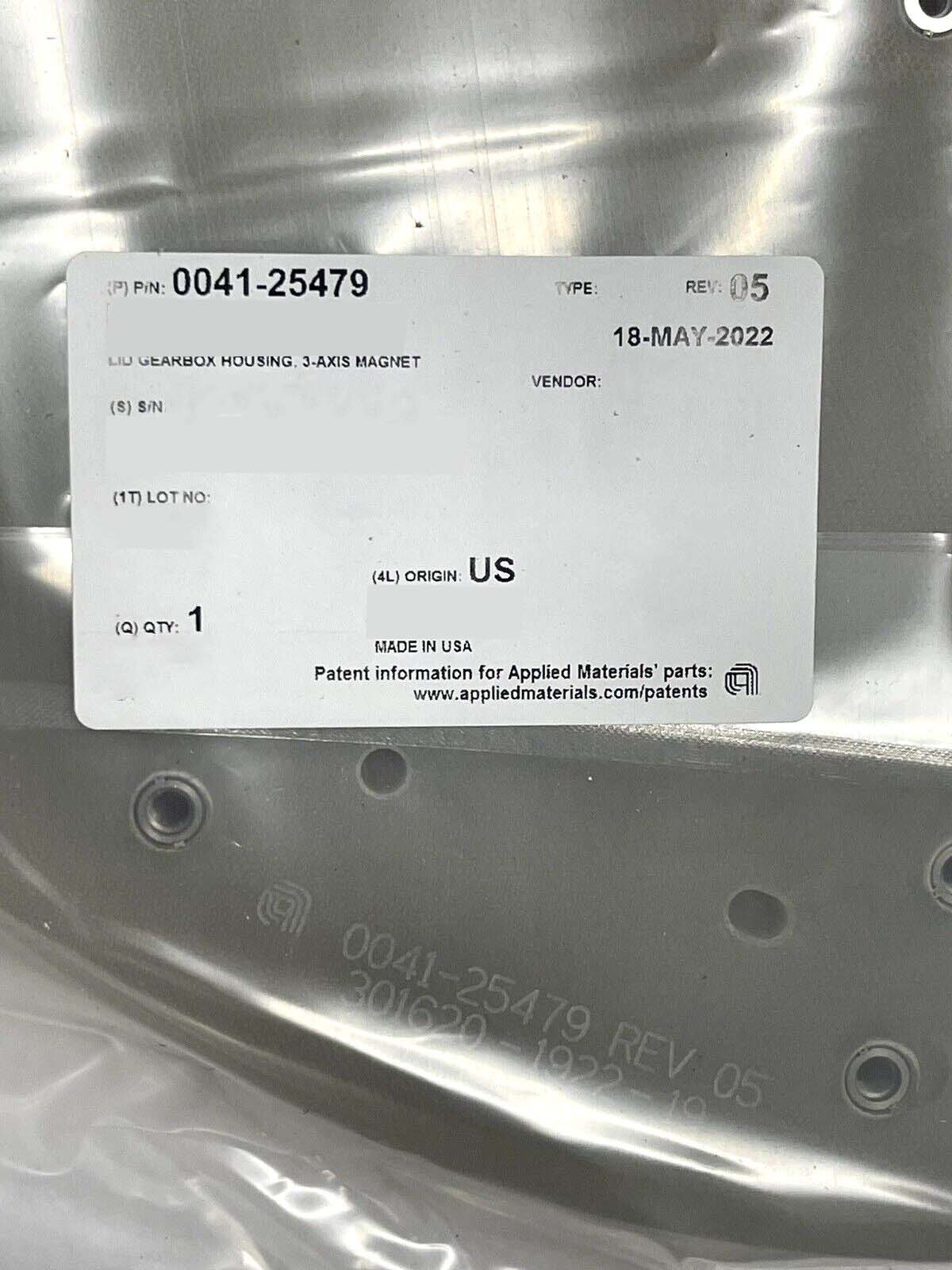 AMAT / APPLIED MATERIALS 0041-25479 원자로 판매 가격 #293774003, 2022에 사용됨 ...