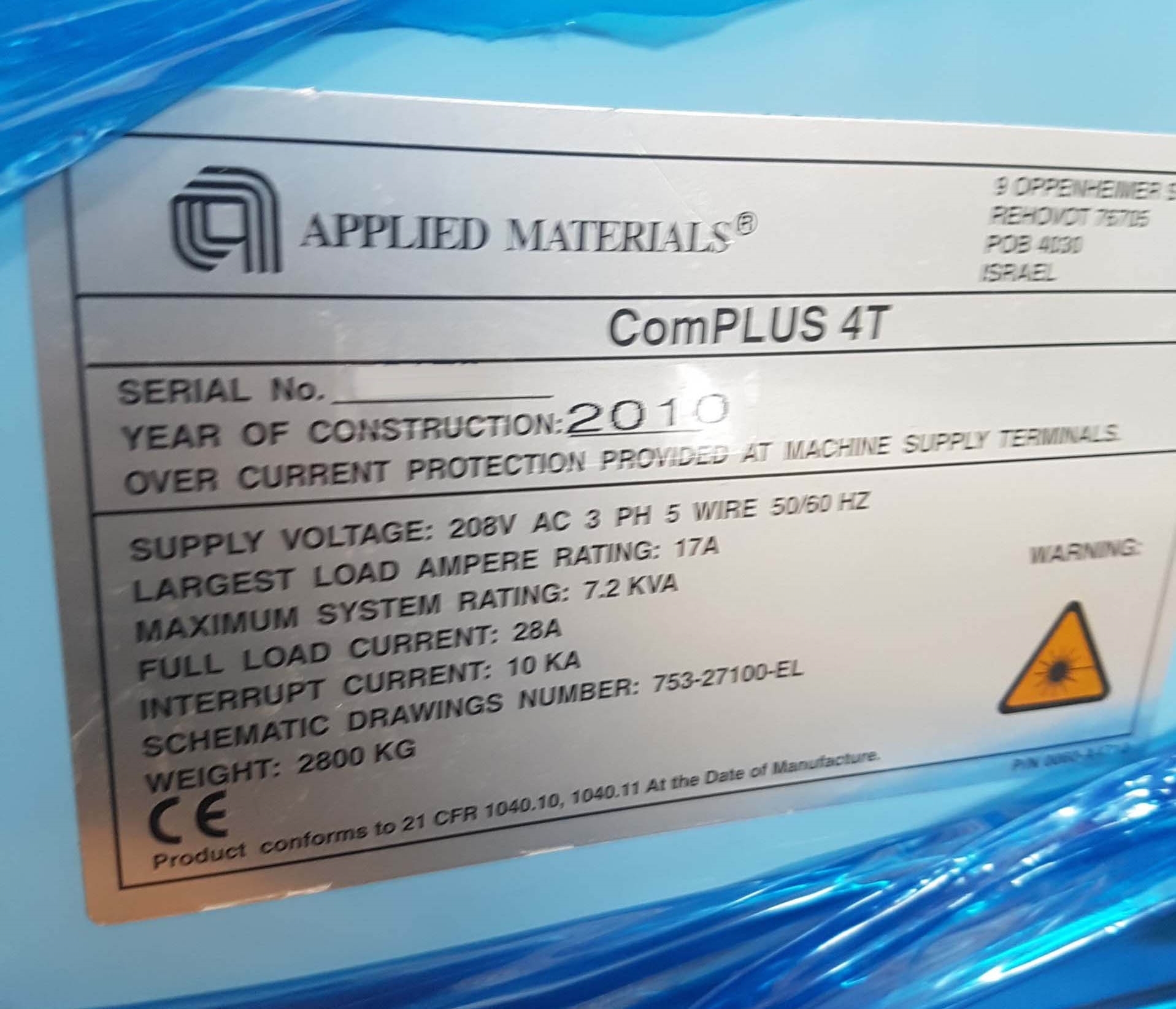 AMAT / APPLIED MATERIALS Complus 4T used for sale price #9276171, 2010 ...