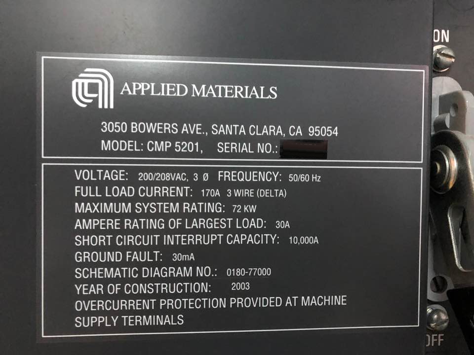 AMAT / APPLIED MATERIALS Mirra Mesa 用 待售的 價格 #9254128, 2003 > 購買 from CAE