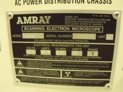 AMRAY 3800C SEM 판매 가격 #143256에 사용됨 > CAE에서 구매