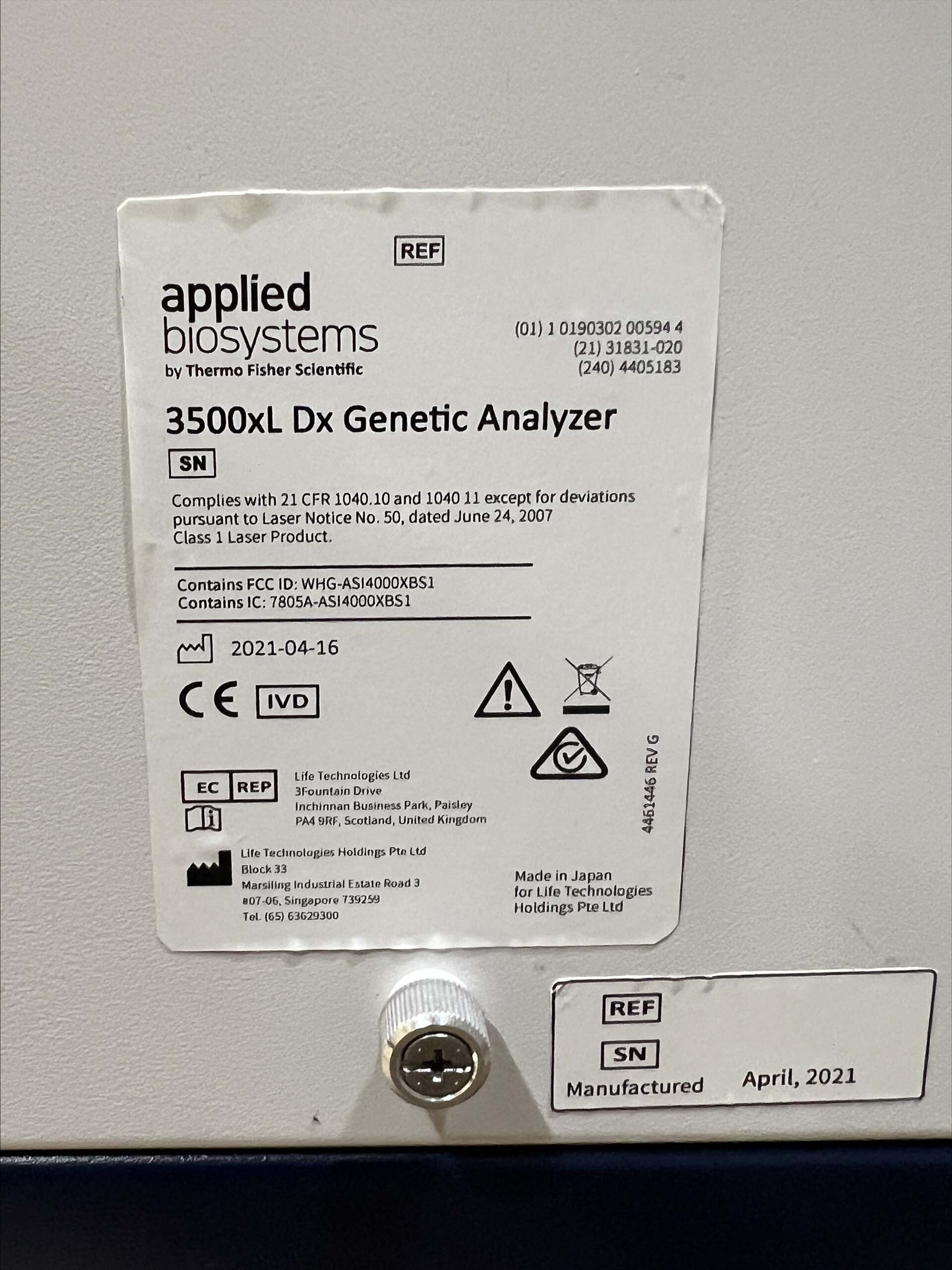 APPLIED BIOSYSTEMS / ABI / HITACHI 3500 XL DX Lab Equipment used for ...