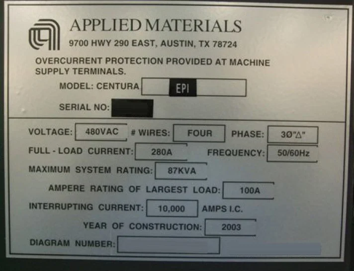 AMAT / APPLIED MATERIALS Centura 5200 Epi Reactor used for sale price ...