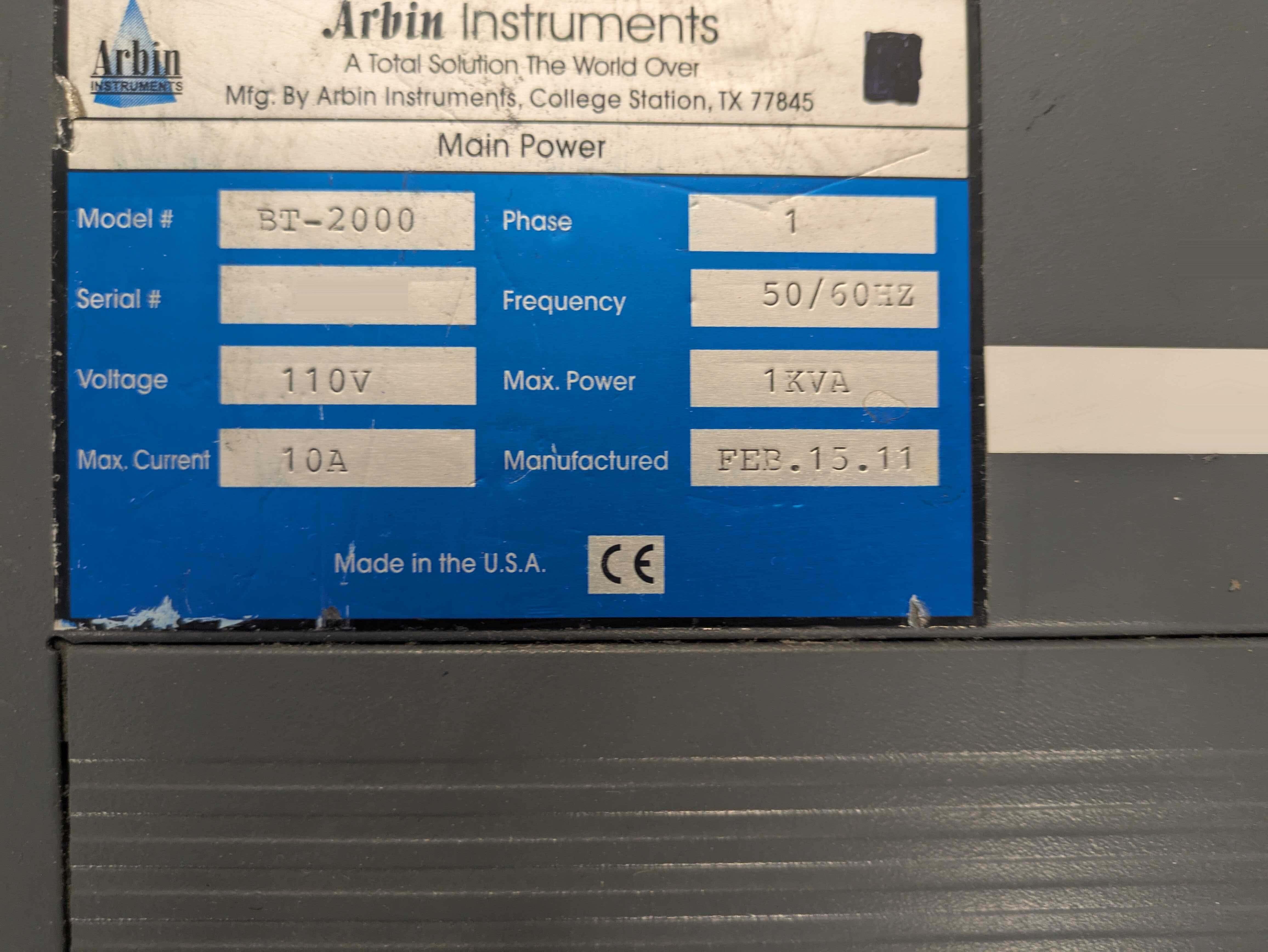 ARBIN INSTRUMENTS BT-2000 Electronic Test Equipment used for sale price ...