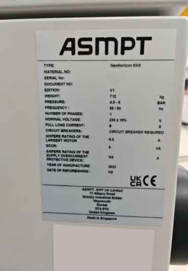 ASM / DEK NEO Horizon 03iX Printer used for sale price #293779165, 2022 ...