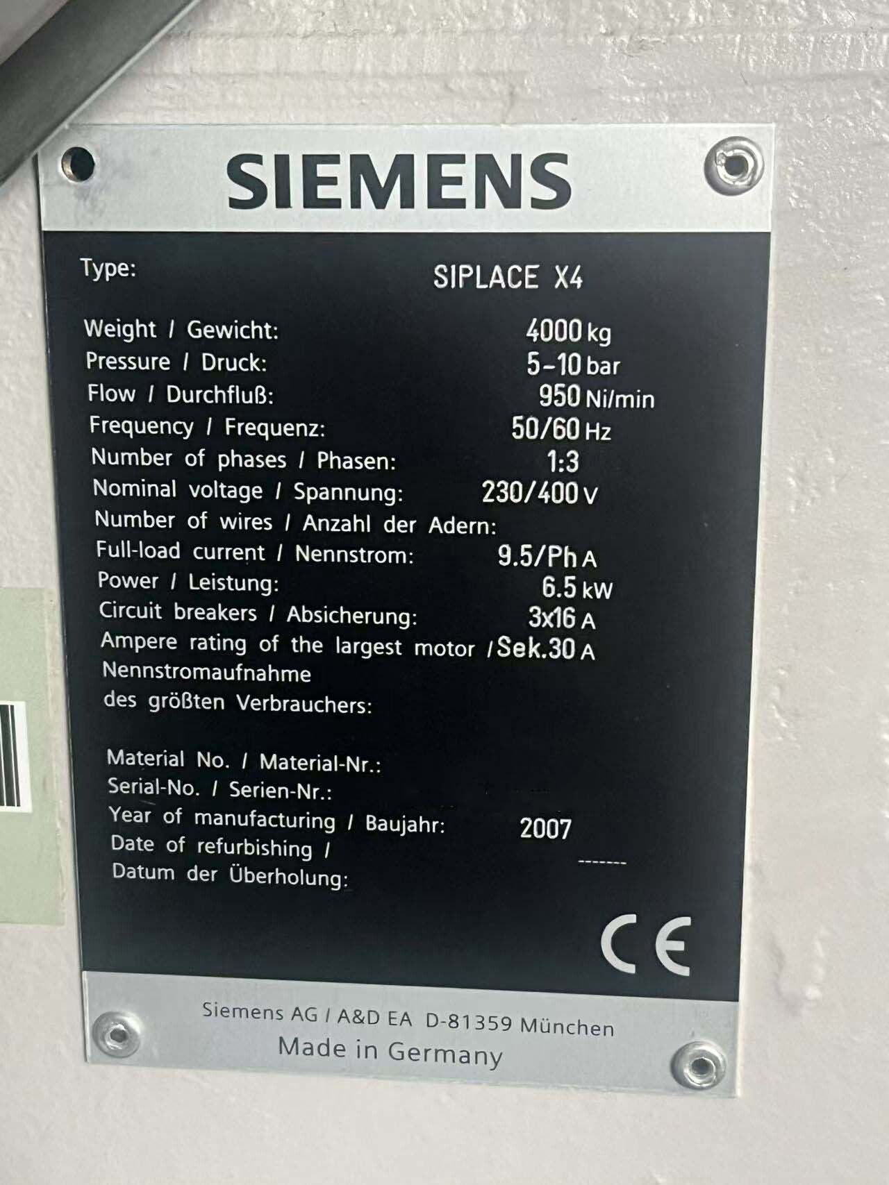 ASM / SIEMENS Siplace X4 used for sale price #293732440, 2007 > buy ...
