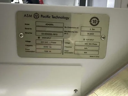 ASM AD 420 XL Die Attacher used for sale price #293754451, 2022 > buy ...