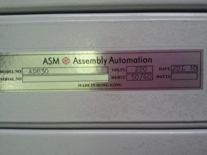 ASM AD 830 다이 어태처 판매 가격 #9041845에 사용됨 > CAE에서 구매