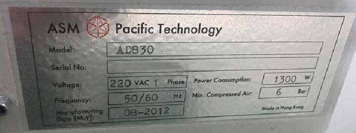 ASM AD830 Bonder used for sale price #9177550, 2012 > buy from CAE