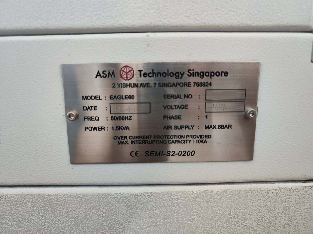 ASM Eagle 60 본더 판매 가격 #293741426, 2004에 사용됨 > CAE에서 구매