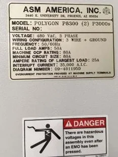 ASM Polygon P8300 (2) P3000 Reactor used for sale price #9383215 > buy ...