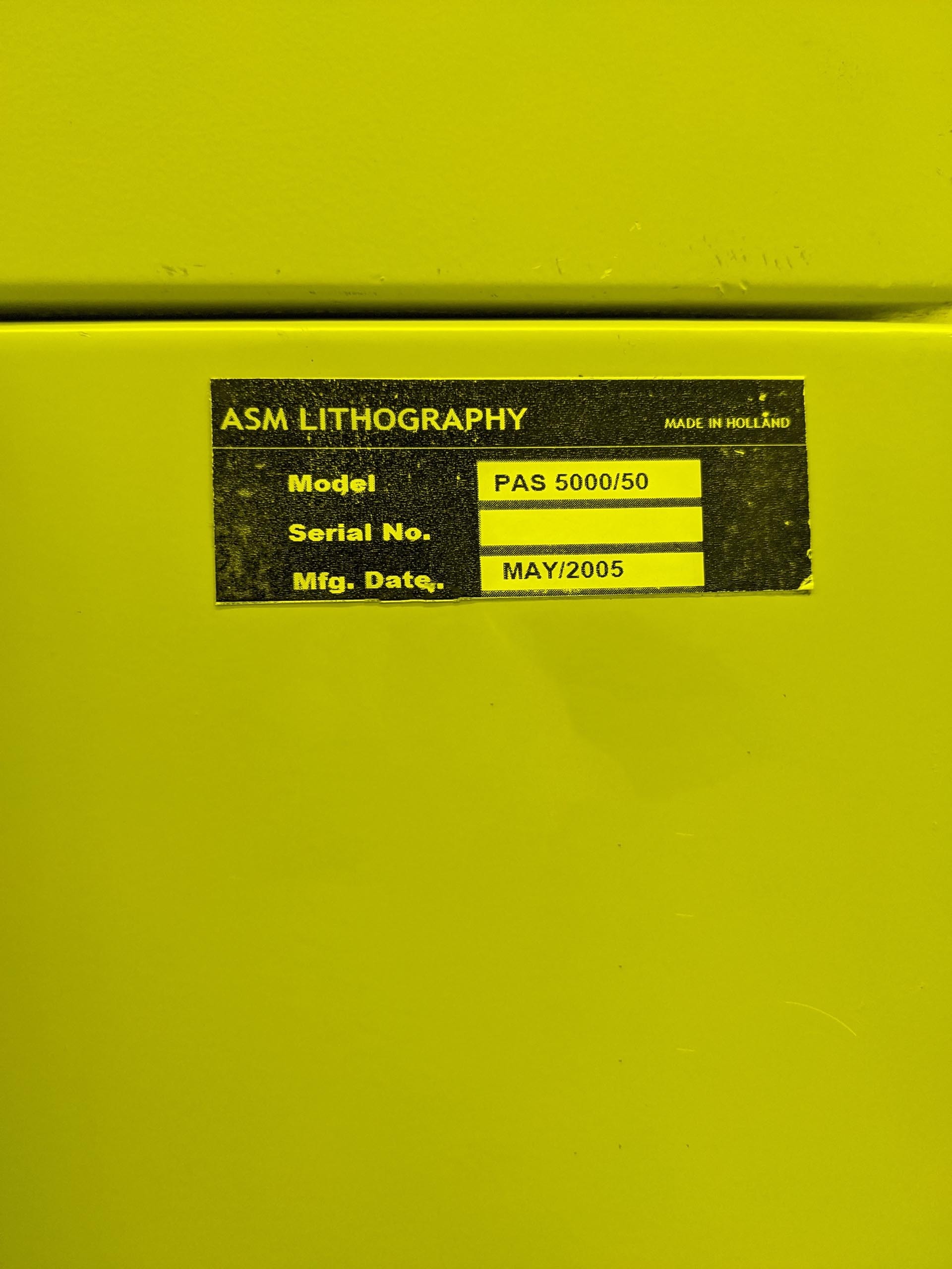 ASML PAS 5000 / 50 Stepper used for sale price #293620128, 2005 > buy from CAE