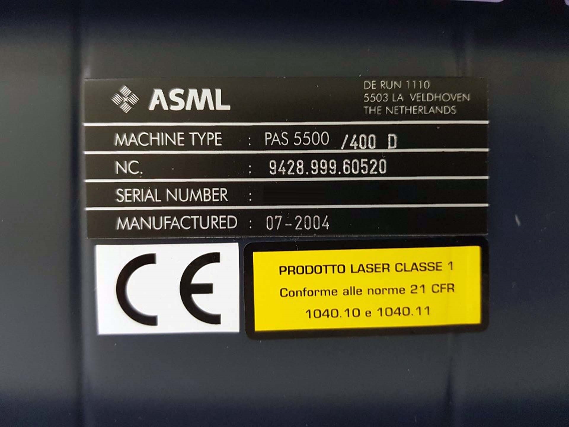 ASML PAS 5500 / 400D Stepper used for sale price #9237241, 2004 > buy ...