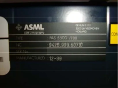 ASML PAS 5500 / 700D Stepper used for sale price #9026423 > buy from CAE