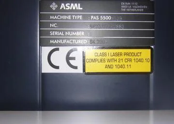 ASML PAS 5500 / 850B Stepper used for sale price #9050846, 2003 > buy ...