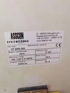ASSCON VP 2000 Pcb Solder Machine used for sale price #9384064, 2010 ...