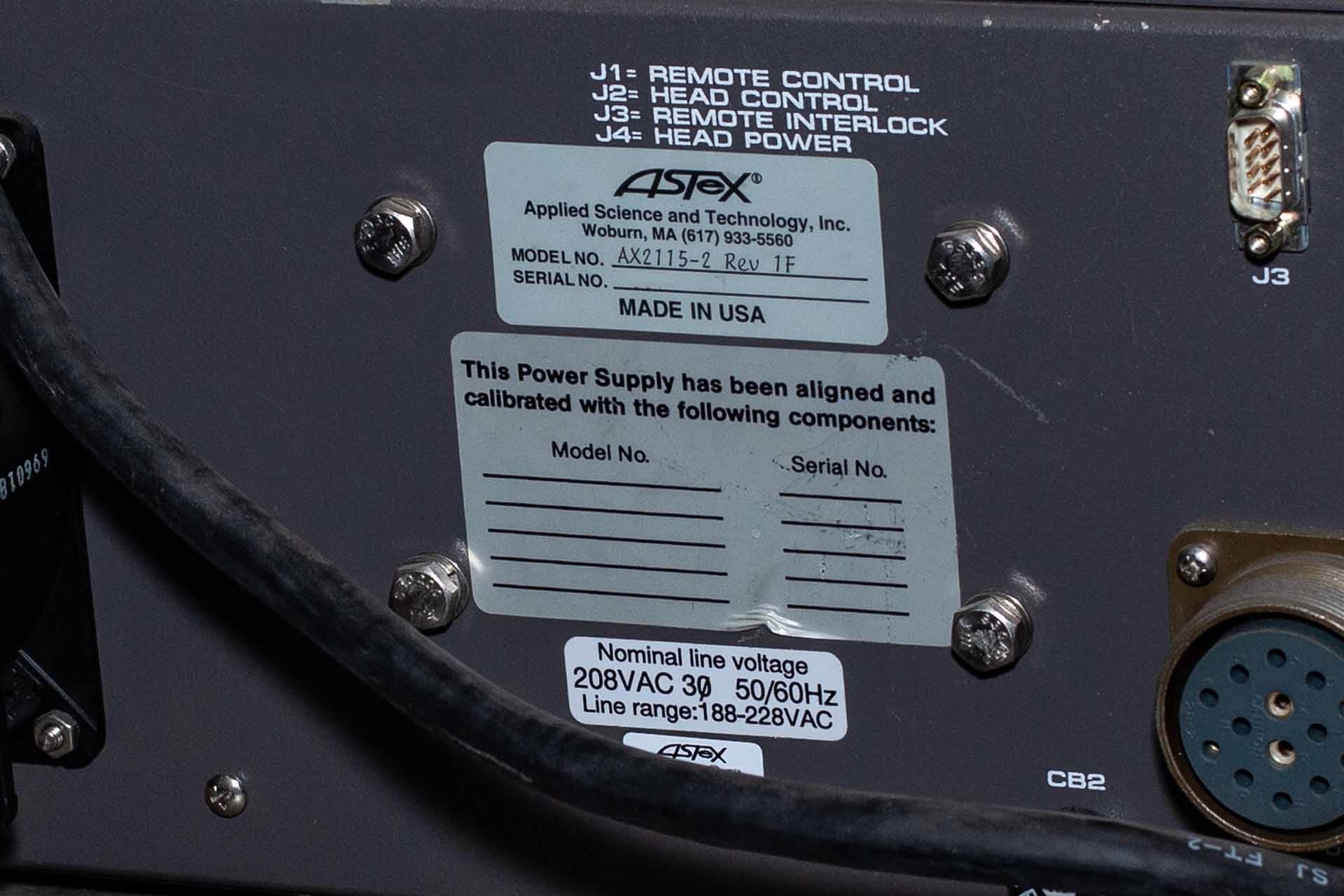 ASTEX AX 2115-2 익숙한 판매용 가격 #9246865 > 사다 from CAE