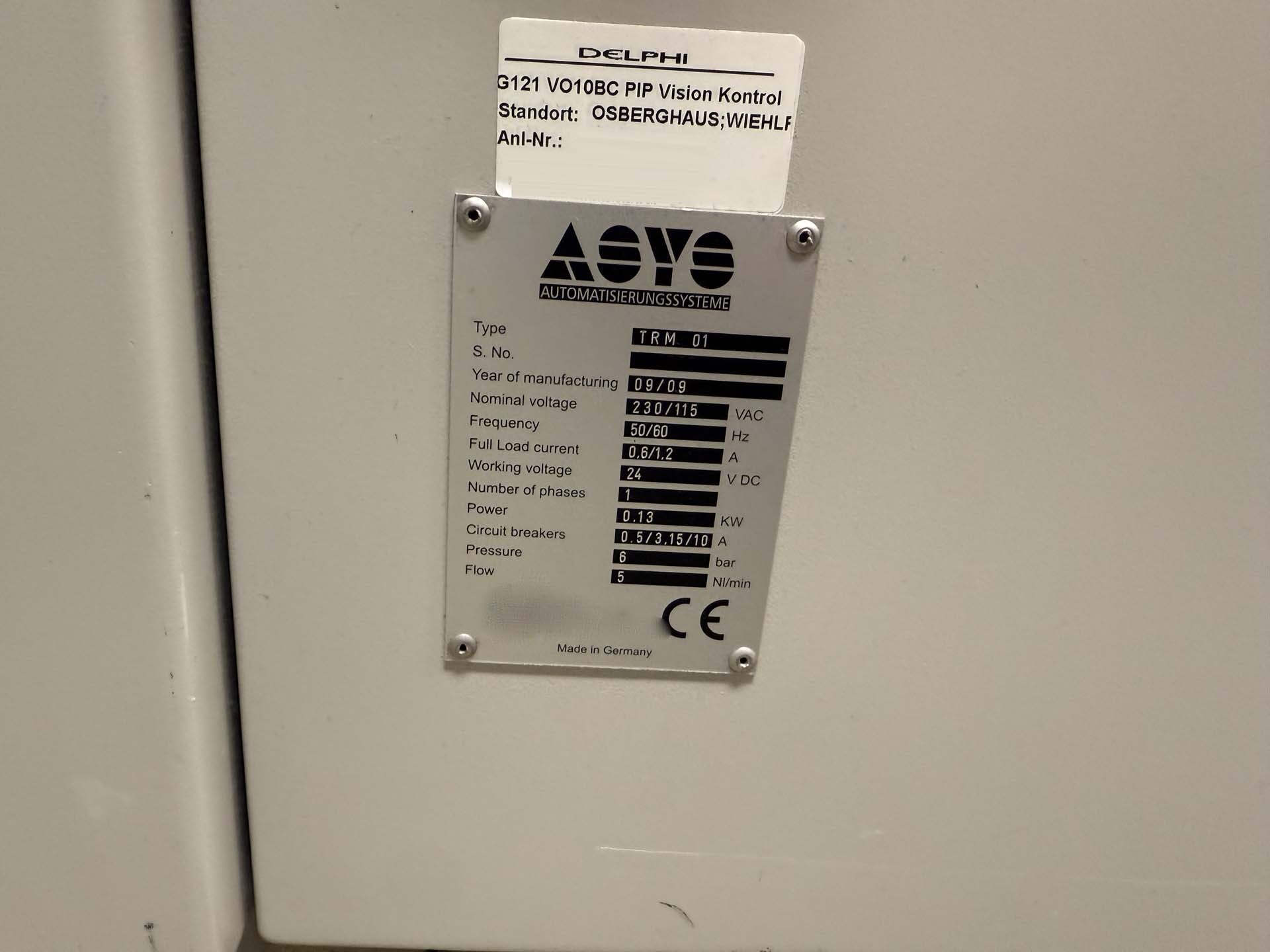 ASYS TRM 01 판매 가격 #293770129, 2015에 사용됨 > CAE에서 구매