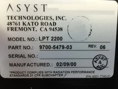ASYST LPT 2200 Wafer Handler used for sale price #9111899, 2000 > buy ...