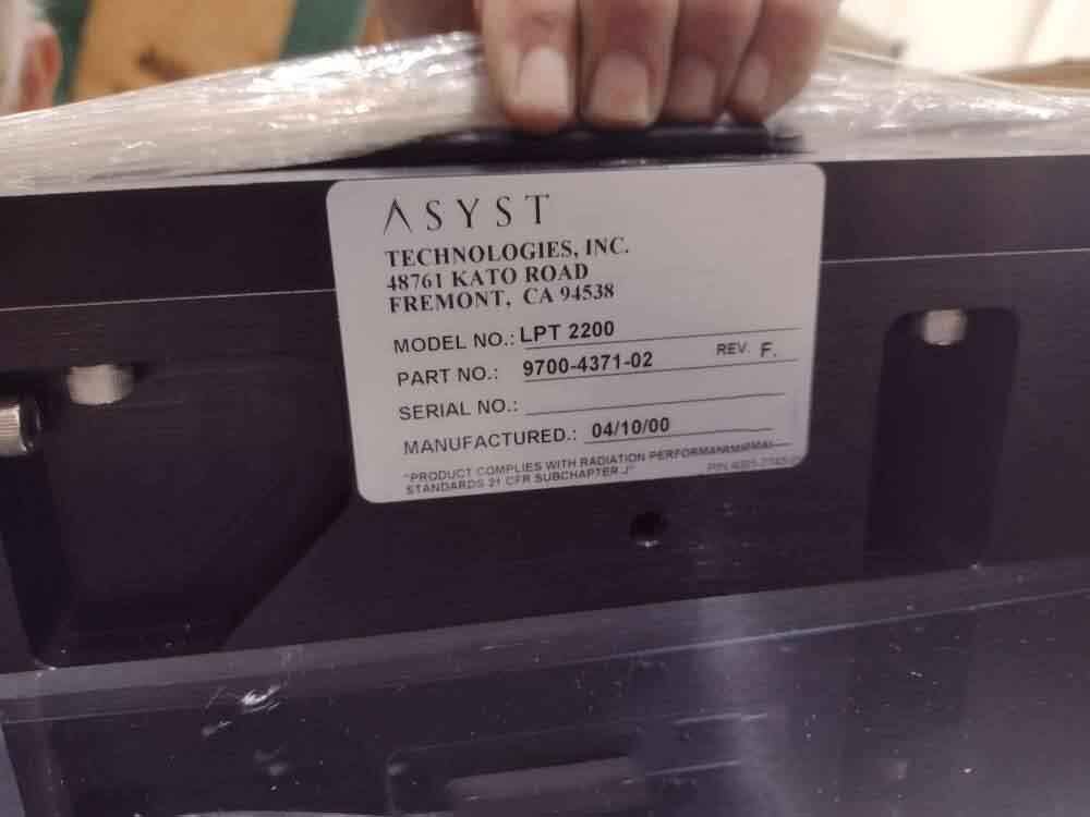 ASYST LPT 2200 웨이퍼 핸들러 판매 가격 #293632643, 2000에 사용됨 > CAE에서 구매
