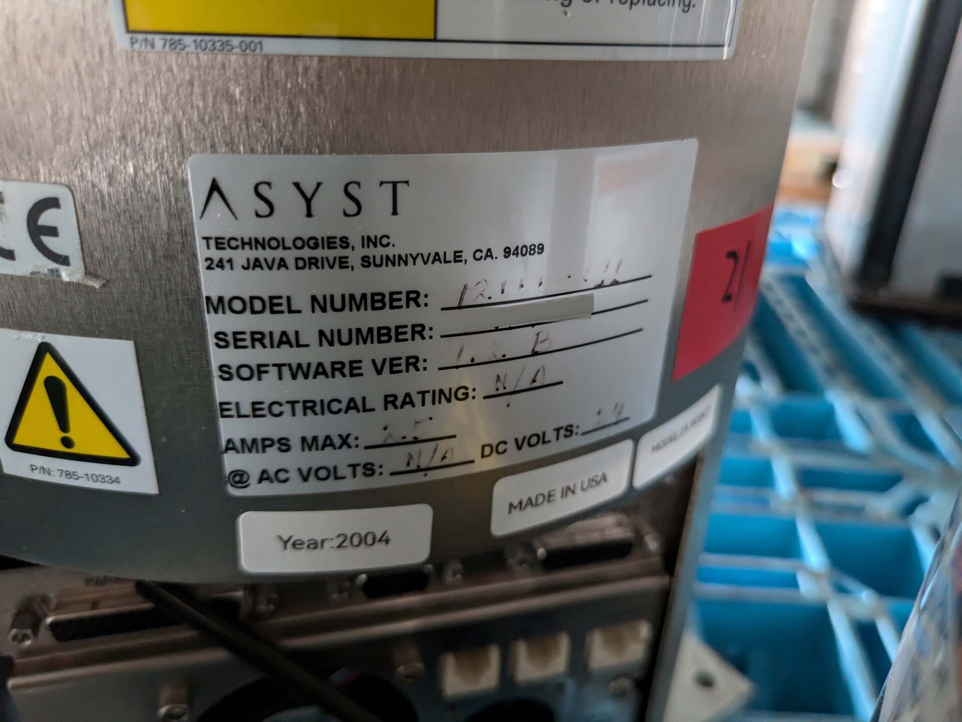 ASYST Robots Wafer Handler used for sale price #293771666, 2004 > buy ...