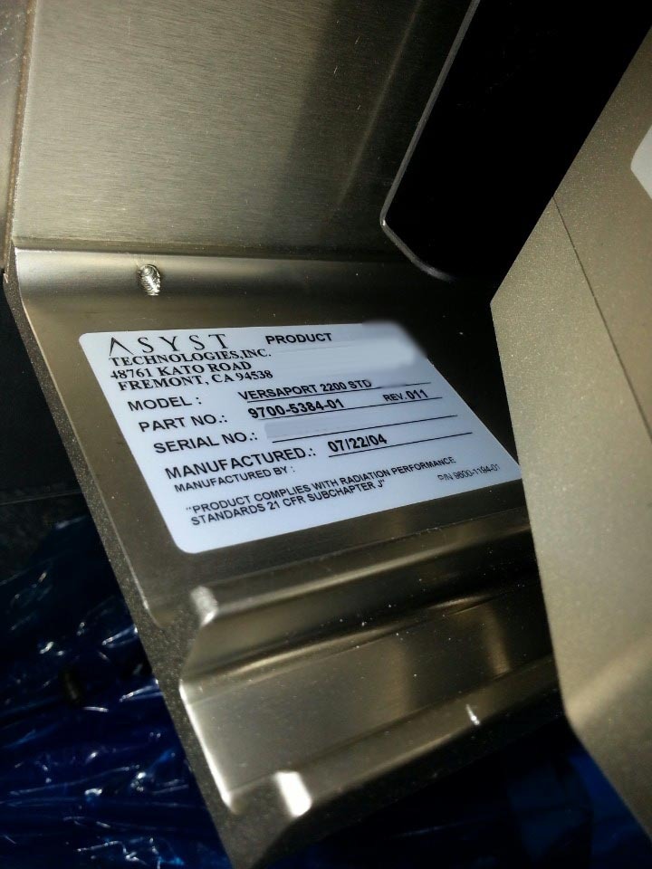 ASYST VersaPort 2200 STD Wafer Handler used for sale price #9061672 ...
