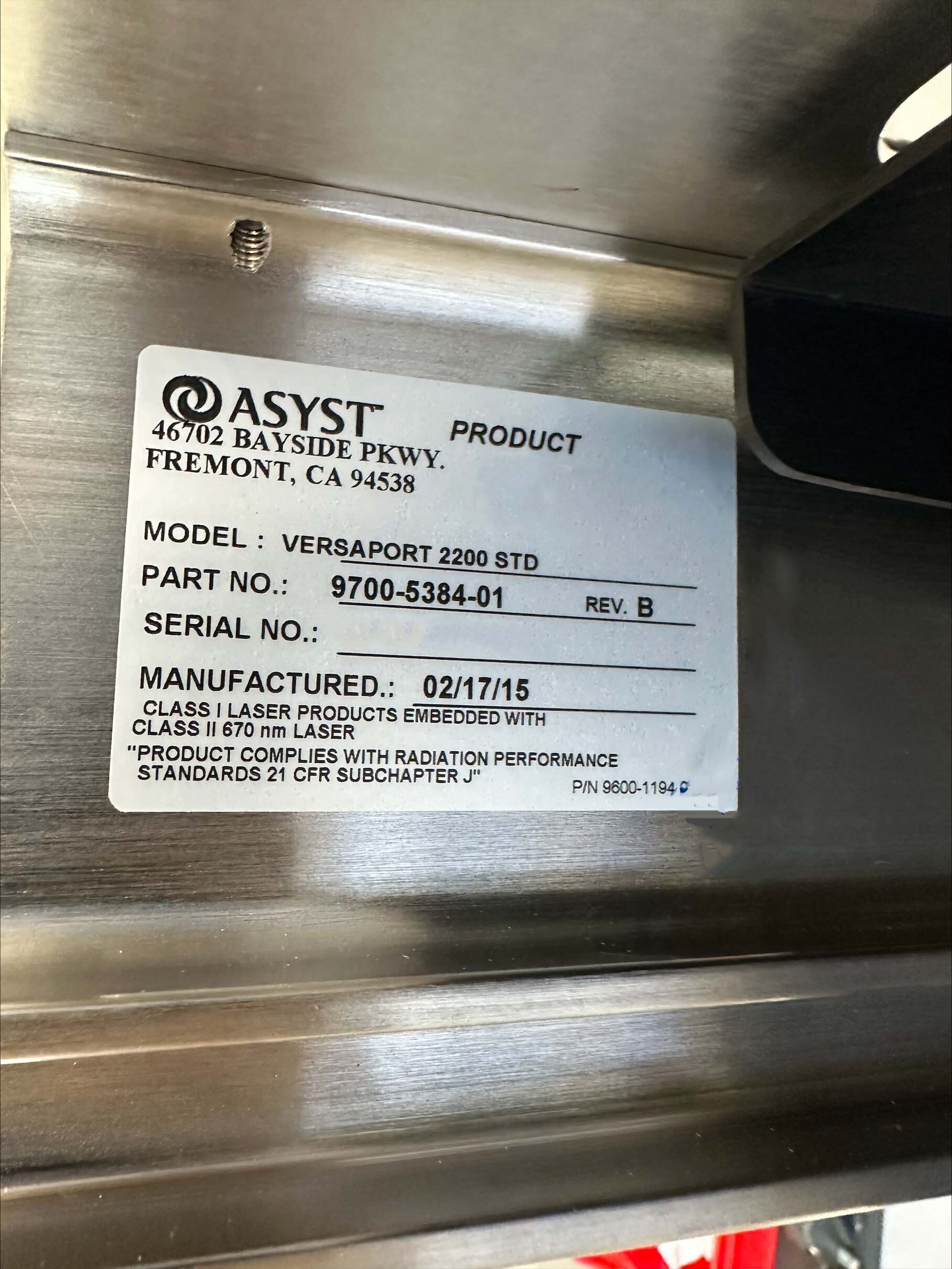 ASYST VersaPort 2200 Wafer Handler used for sale price #293770429, 2015 ...