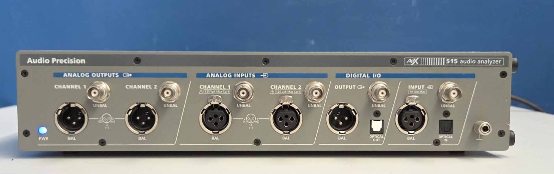 AUDIO PRECISION APx515 전자 테스트 장비 판매 가격 #293775566, 2017에 사용됨 > CAE에서 구매