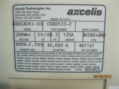 AXCELIS / FUSION Gemini GES Etcher / Asher used for sale price #9035106 ...