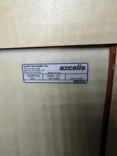 AXCELIS / FUSION Gemini Etcher / Asher used for sale price #293660545 ...