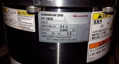 BOC EDWARDS / SEIKO SEIKI STP-1003C Pump used for sale price #9255406 ...