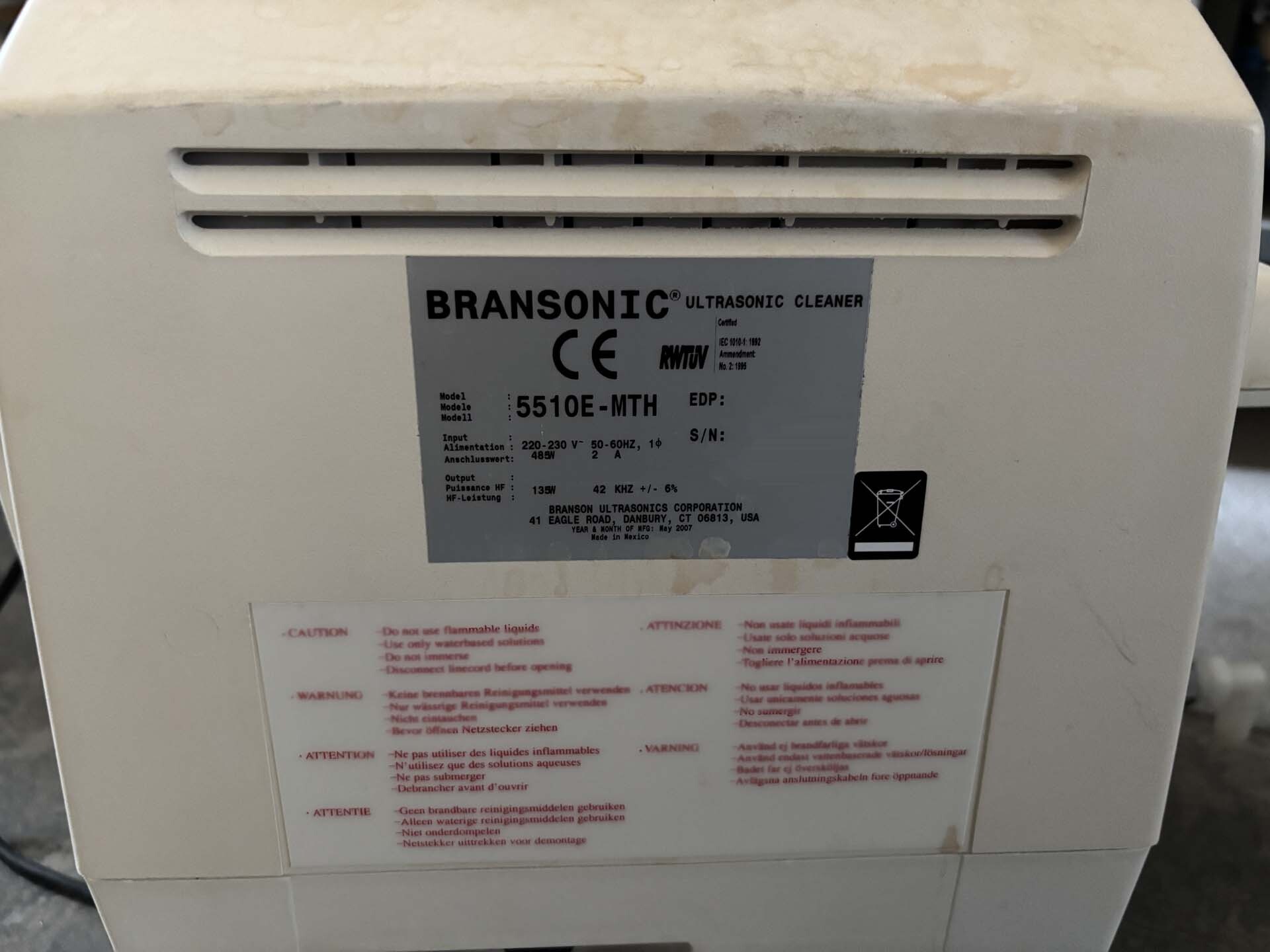 BRANSON 5510 Wafer Processing Equipment used for sale price #293765155 ...
