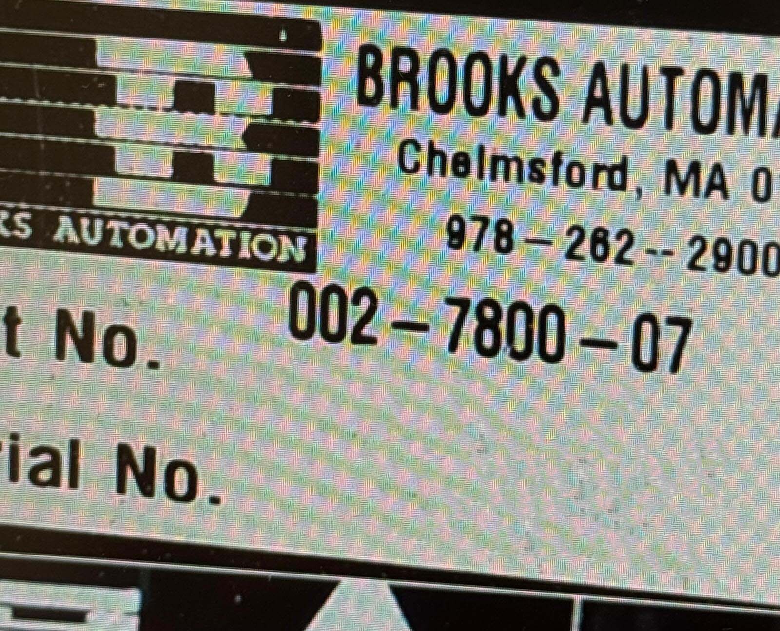 BROOKS AUTOMATION 002-7800-07 Wafer Handler used for sale price ...