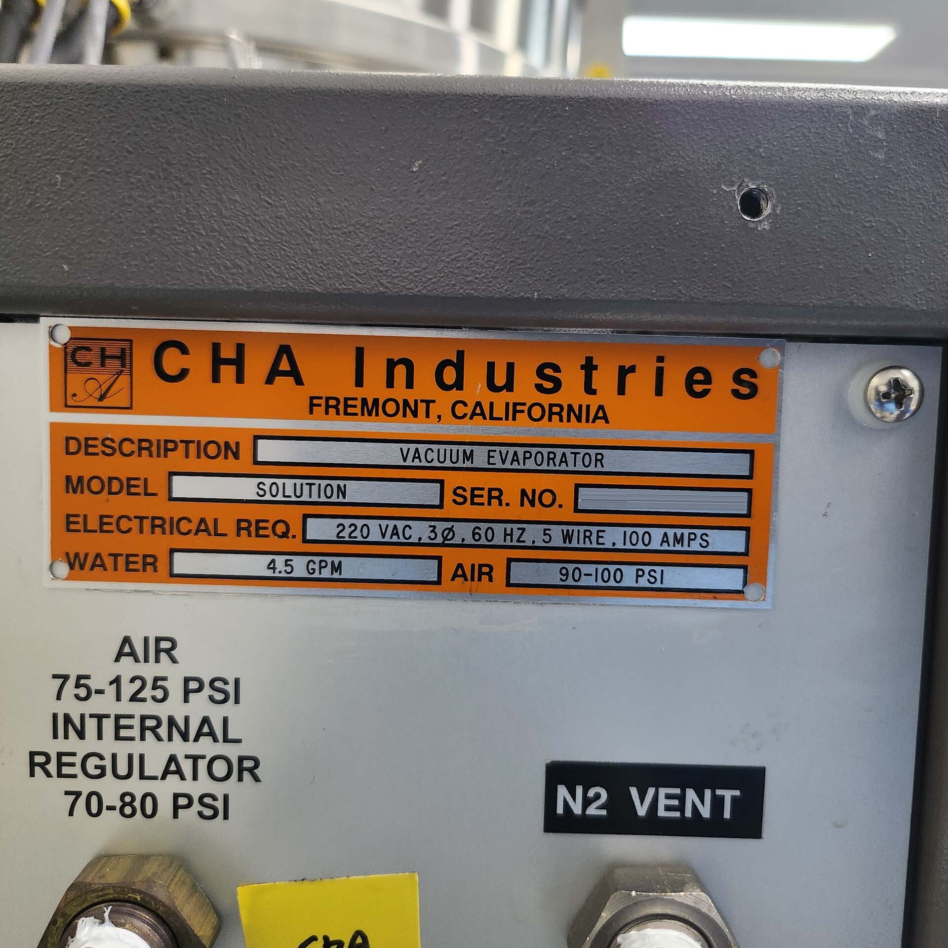 CHA Solution Evaporator used for sale price #293778464 > buy from CAE