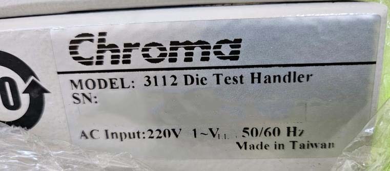 CHROMA 3112 Handler used for sale price #293604602 > buy from CAE