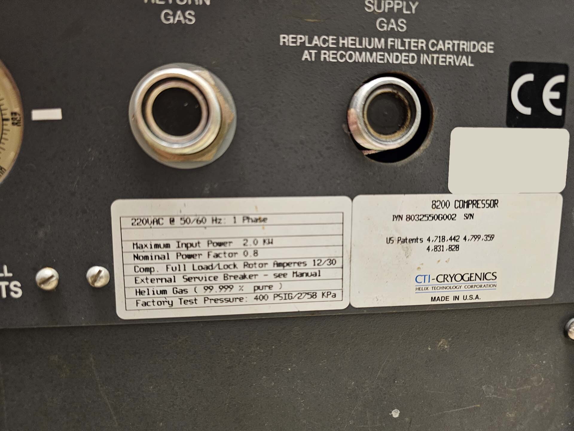 CTI-CRYOGENICS 8200 Pump used for sale price #293771906 > buy from CAE