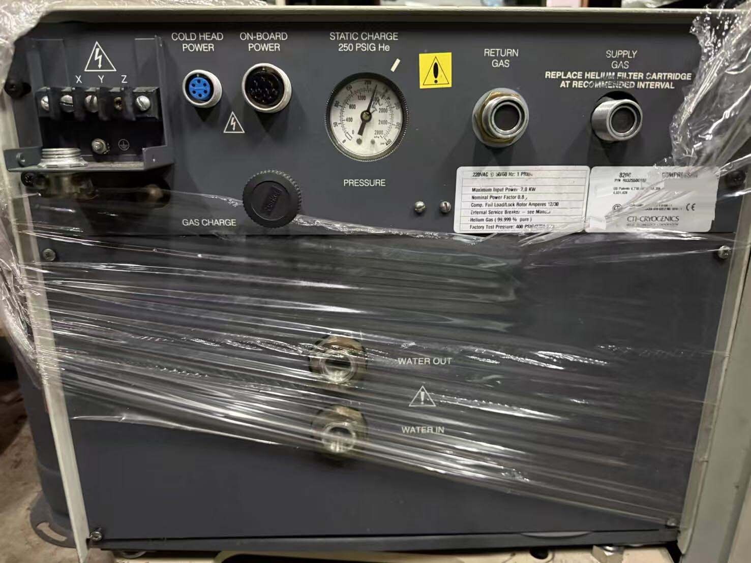 CTI-CRYOGENICS 8200 펌프 판매 가격 #293799003에 사용됨 > CAE에서 구매