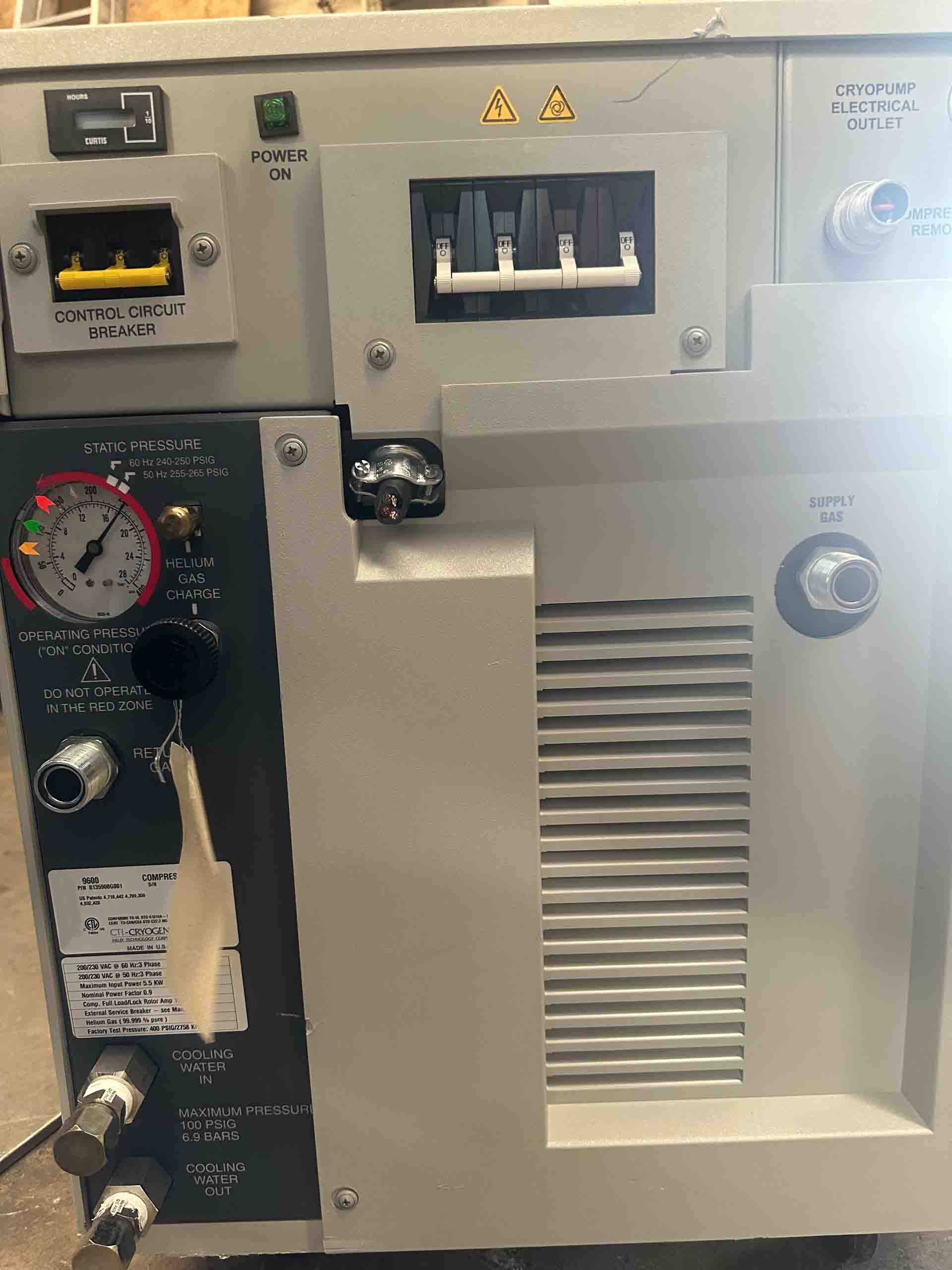 CTI-CRYOGENICS 9600 펌프 판매 가격 #293635010에 사용됨 > CAE에서 구매